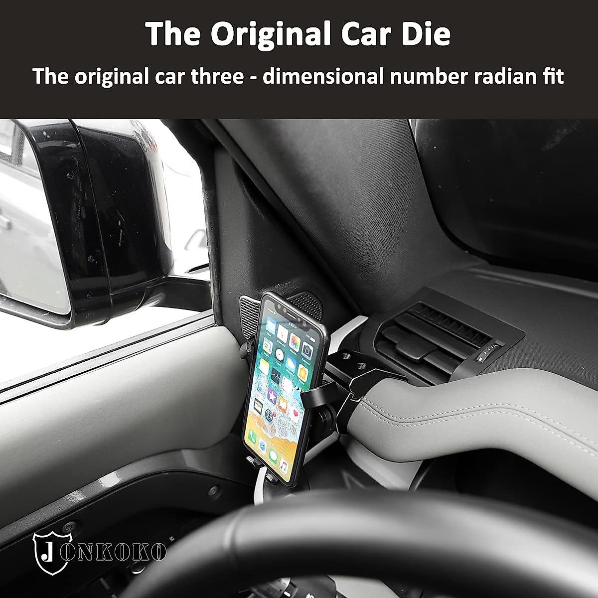 YIWANG Alumium Alloy Dashboard Side Mobile Phone Holder Trim for Land Rover Defender 90 110 2020-2022 Car Accessories (Style J)