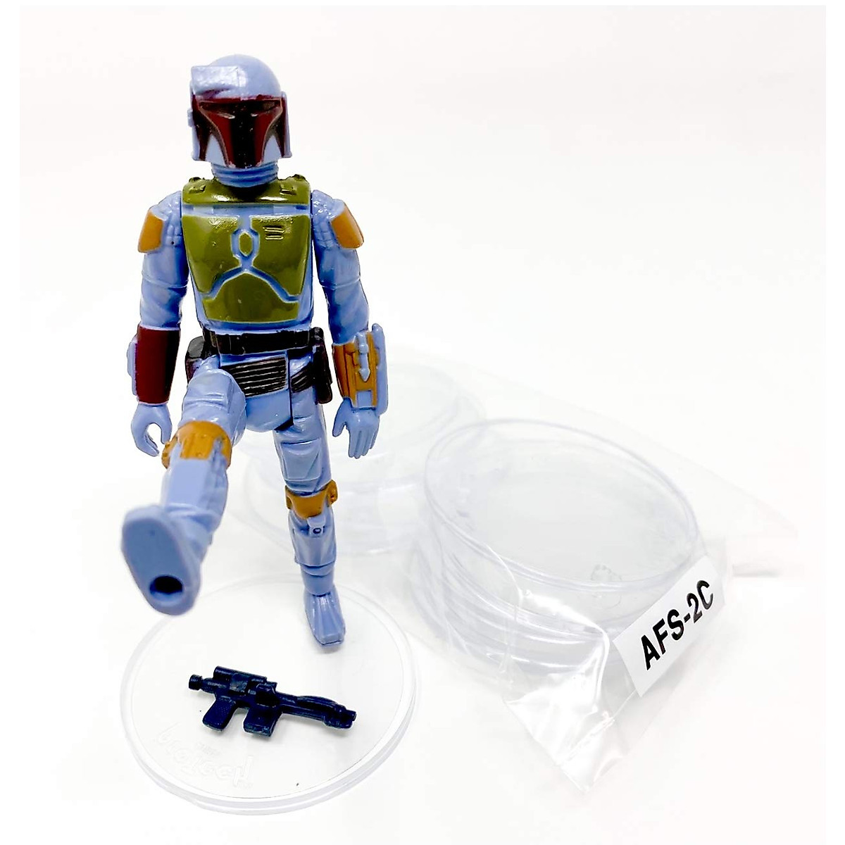 Protech AFS-2C Clear Action Figure Stands fit Vintage Star Wars Figures & More, Pack of 10