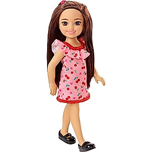 Barbie Chelsea Dolls, Set of 3: 1 Blonde & 2 Brunette Small Dolls with Removable Dresses & Shoes, Colorful Prints (Amazon Exclusive)