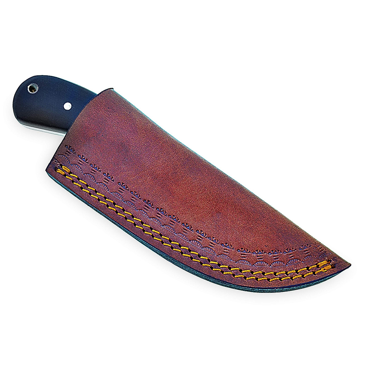 Smart & Sharp Custom Handmade Damascus Steel Hunting Knife/Skinning Knife SS-17333,34 and 35 (Black Micarta)