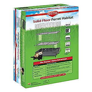Kaytee Solid Floor Habitat with Casters for Pet Ferrets