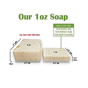 Lemon From My Shower to Yours Favors, DIY Set of 24, Mini Soap Favors for Baby or Bridal Shower, All Natural & Vegan