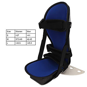 Plantar Fasciitis Night Splint Achilles Tendonitis Night Brace Adjustable Nighttime Foot Pain Relief Device with Calf Stretching for Orthopedic Relief(L)