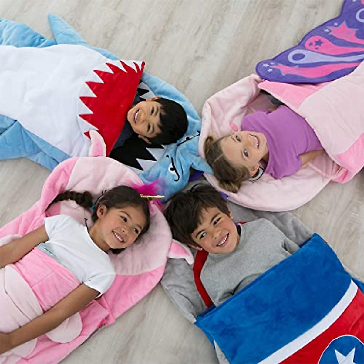 Bixbee Kids Sleeping Bag, Soft Sleepy Sack for Kids & Toddlers | Easy Roll Up Design for School, Daycare + Naptime, 60 x 22 Inches | Cozy Slumber Bag with Lining | Rocket Sleeping Bag for Boys + Girls