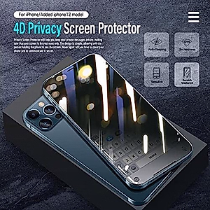 2023 the Fourth Generation of HD Privacy Screen Protector, 360 Degree Privacy Tempered Glass, 4 Directions Anti-spy Screen Protector Film Compatible with iPhone 14 Pro Max (A, for IPHONE 14 PRO MAX)