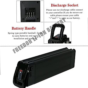 FREEDOH E-Bike Battery 48V Lithium Ion Ebike Battery Pack 8Ah 10Ah 13Ah 15Ah 17.5Ah 20Ah Replacement Li-ion Battery for 250-1000W Motors with Charger,48v,20Ah