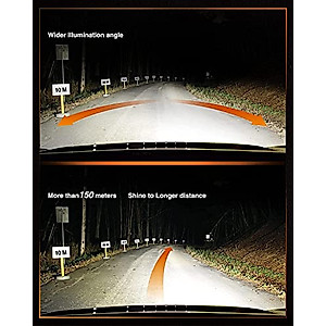 SEALIGHT 9005/HB3 H11/H9/H8 LED Bulbs Combo, Super Bright Cool White, Plug and Play, Pack of 4