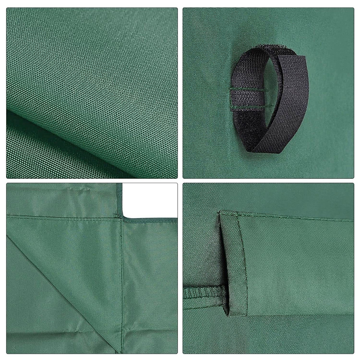 Flexzion Swing Canopy Cover (Green) 77"x43" - Deluxe Polyester Top Replacement UV Block Sun Shade Waterproof Decor for Outdoor Garden Patio Yard Park Porch Seat Furniture