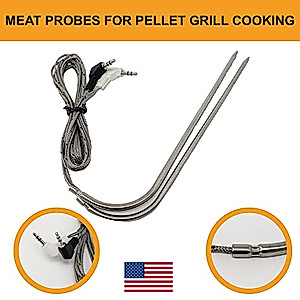 Meat Probe Replacement for Traegers (2 Pack), Fits Pro Controller, 3.5 MM Plug