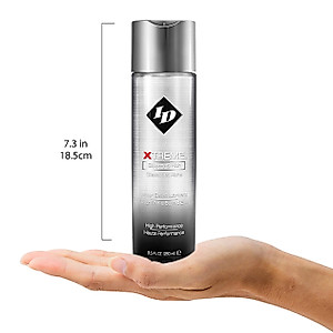 ID Lubricants Xtreme Personal Lubricant Slippery & Rich High Performance Friction Reduction Lube, Water Based, High Energy for High Intensity Sensual Experience, Clear, 8.5 Fl Oz