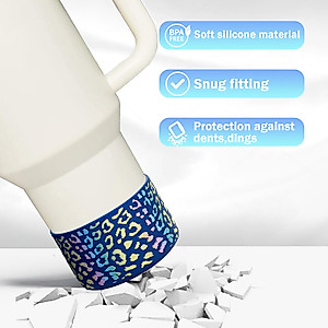 WK IEASON 2 Pcs Tumbler Bottom Protector Boot for Stanley Quencher Adventure 40oz & Stanley IceFlow 20oz 30oz and Compatible with Hydro Flask Water Bottle 12oz 21oz 24oz