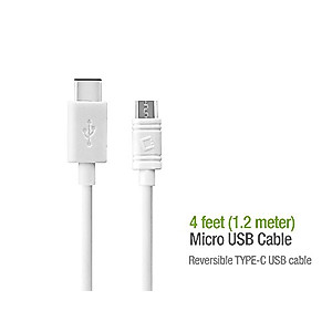 USB-C to Micro USB Charging Cord, Cable Compatible for Samsung Galaxy S8/S8 Plus, Google Pixel, Nexus 6P 5X, LG G6 G5 V20 HTC 10 3.3 feet Long by Cellet