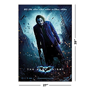 POSTER STOP ONLINE Batman - The Dark Knight - Movie Poster (Regular Style - The Joker) (Size 27" x 39")