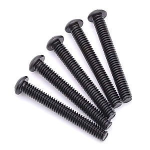 5/16-18 x 2" (10 pcs) Button Head Socket Cap Screws Bolts Alloy Steel 10.9 Grade, Black Oxide Finish, Full Machine Thread