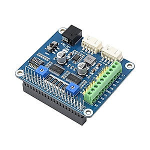 NGW-1pc HRB8825 Stepper Motor HAT Compatible with Raspberry Pi Drives Two Stepper Motors Up to 1/32 Microstepping
