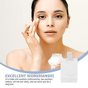 FRCOLOR 12pcs Lotion Bag Travel Lotion Pouches Stand up Pouch Refillable Squeeze Bags Travel Cosmetic Container Reusable Squeeze Pouches Sub Bags or Stand up Bag Multifunction Clamshell