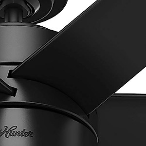 Hunter Fan Company 59624 Solaria Ceiling Fan, 60, Matte Black Finish