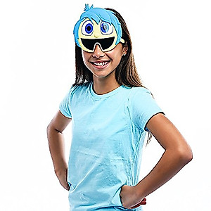 Costume Sunglasses Inside Out Joy Sun-Staches Party Favors UV400 Blue/Beige, 12" x 7" x 1"