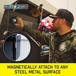 Mob Armor Magnet Flex Plate - Magnetic Phone Mount for iPhone, Android, Ipad and Tablets, Wireless Charging- 2mm Thick Metal Plate - Replacement Face Plate Holder, and Car/Truck Use.