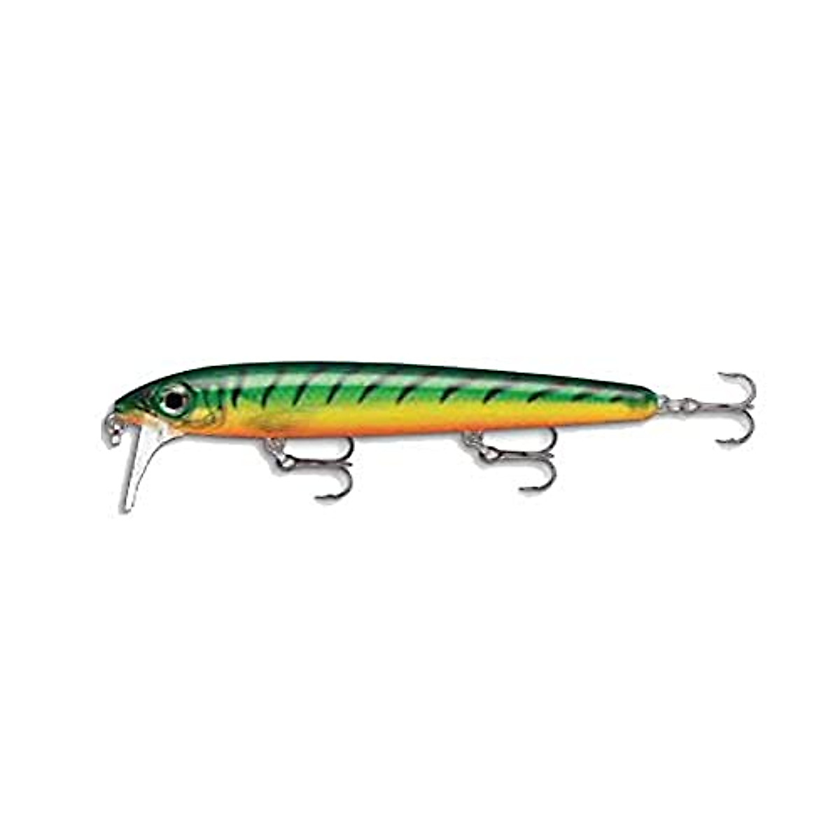 Rapala Balsa Xtreme Waking Minnow, Freshwater, Size 13, 5 1/4" Length, Topwater Depth, Fire Tiger, Per 1