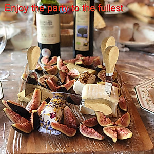 TSGANGY Cheese Knife Set, Cheese Accessories Spread All Kinds of Hard and Soft Cheese Tool, Acrylic Shelves Are used for Storage Management …