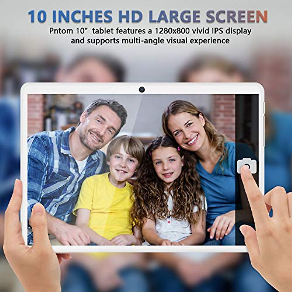 ZONKO Tablet 10.1 inch Android Tablet with 2GB+32GB+256GB Expand, 3G Phone Tablets & Dual Sim Card & 2MP+ 5MP Dual Camera, Quad Core Processor, 1280x800 IPS HD Display,GPS, FM (Silver)