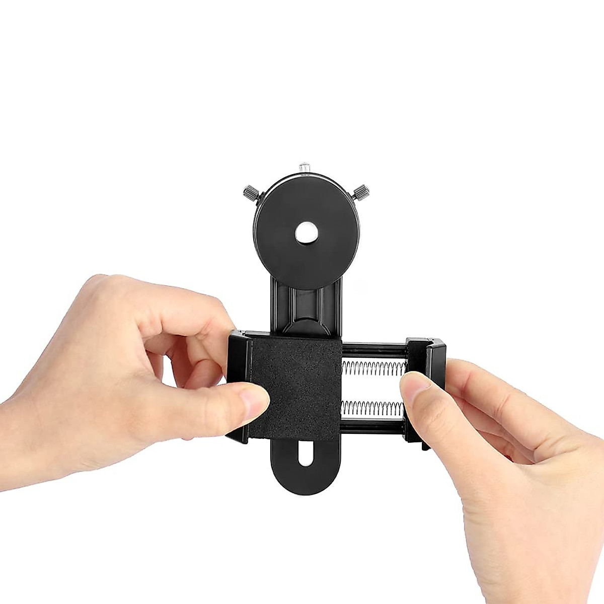 SOLOMARK 1.25" Telescope Phone Adapter with Built-in 1.5X Barlow Lens - Which can help Refractor & Reflector Telescope Quick Aligned Smartphone