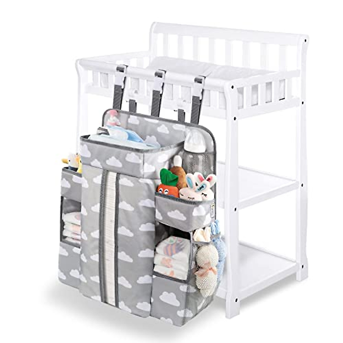 Maliton Diaper Caddy Organizer for Baby Boy and XL Changing Table Organizer