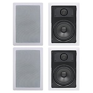Herdio 5.25" 400 Watt Ceiling Bluetooth Speakers, 2-Way in-Wall Ceiling Speakers Perfect for Indoor/Outdoor Wall &Ceiling Mount (2 Pairs)
