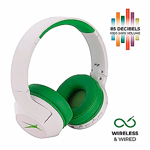 Altec Lansing Kid Safe Noise Cancelling Wireless Headphones 15H Battery, 85dB Volume Limit, Foldable Design Powerful Sound, Active Noise Cancellation Perfect for Kids Ages 7+