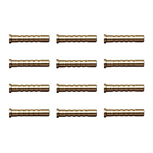 BLOODSPORT Precision-Machined Hunting Arrow Brass Inserts for Fine-Tuning Front-of-Center Balance | 75 Grains, 244" Standard-Diameter, 12 Pack