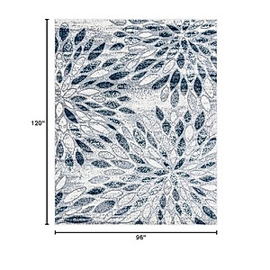 Rugs.com Charleston Collection Rug – 8' x 10' Gray Low-Pile Rug Perfect for Living Rooms, Large Dining Rooms, Open Floorplans