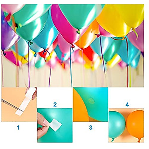 Balloon arch kit and Balloon Garland Kit, 2 Pack Balloon Garland Strips - 2 Pack Balloon Glue Point Dots Stickers - 2 Balloon Tie Tools and 20 Balloon Clips for Ballon Arch kits Party Wedding Birthday
