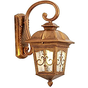 Praee Wall Light Lamp European Outdoor Waterproof Aisle Garden Home Balcony Villa Gate Courtyard Corridor Lights Prevent Rust Lighting Fixture for Ggate Staircase