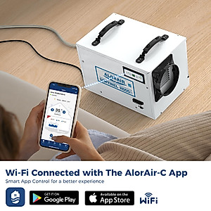 ALORAIR Crawl Space Dehumidifiers, 120 PPD Energy Star Wi-Fi APP Controls Crawlspace Dehumidifiers, Auto Defrost Basement Commercial Dehumidifiers