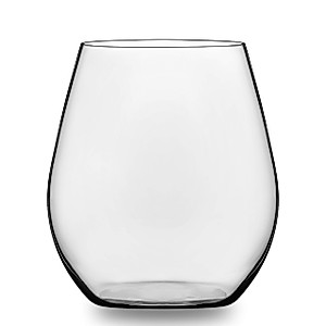 Libbey Signature Kentfield Stemless 12-Piece Wine Glass Party Set for Red and White Wines