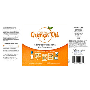 Bluewater Chemgroup Premium Cold Pressed Orange Oil Concentrate- 32 oz (D-Limonene), Concentrated All-Natural Cold Pressed Orange Oil - Professional Grade All-Purpose Citrus Cleaner and Degreaser