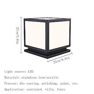 BEMITH Solar Flame Post Lamp Outdoor Three Modes Outdoor Stigma Lamps High Brightness Flickering Flame SMD LED Lighting Solar Powered Fence Column Light, Fit 4x4, 5x5 Or 6x6 Wooden Posts