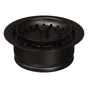 Westbrass D2089SEV-12 3-1/2" Kitchen Sink Waste Disposal Drain Flange and Basket Strainer, Oil Rubbed Bronze