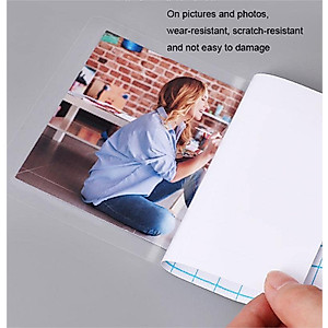 Clear Contact Paper Roll 17.7'' x 314.9'' Clear Glossy Self-Adhesive Film Cover Removable Protective Film Transparent Waterproof Liners Drawers Shelves Kitchen Cabinets Desks Fridge Roll