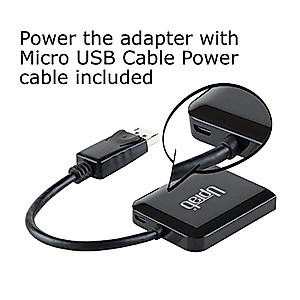 UPTab DisplayPort to Dual HDMI 4K 60Hz Adapter Multi Monitor Splitter, Converter Multi-Stream Transport (MST) Hub, DP to 2X HDMI 2.0 (DisplayPort to Dual HDMI)