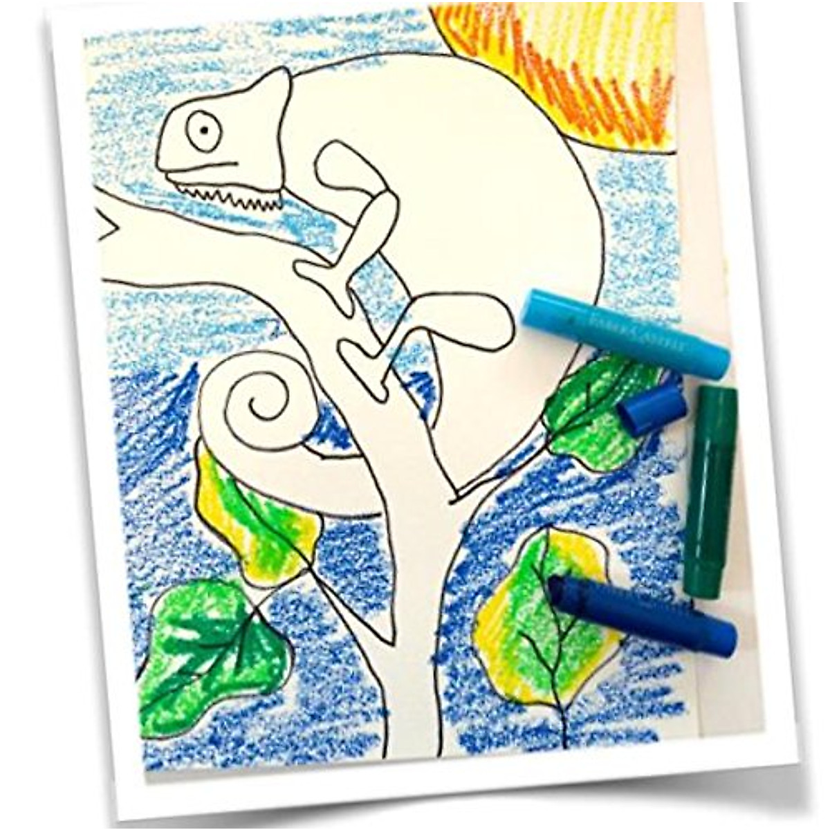 Faber-Castell Gel Sticks - 12 Twistable Watercolor Crayons for Kids with Brush - Watercolors for Kids