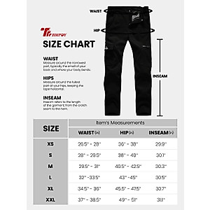 TBMPOY Women's Skiing Hiking Cargo Pants Outdoor Waterproof Windproof Softshell Fleece Snow Pants Black M