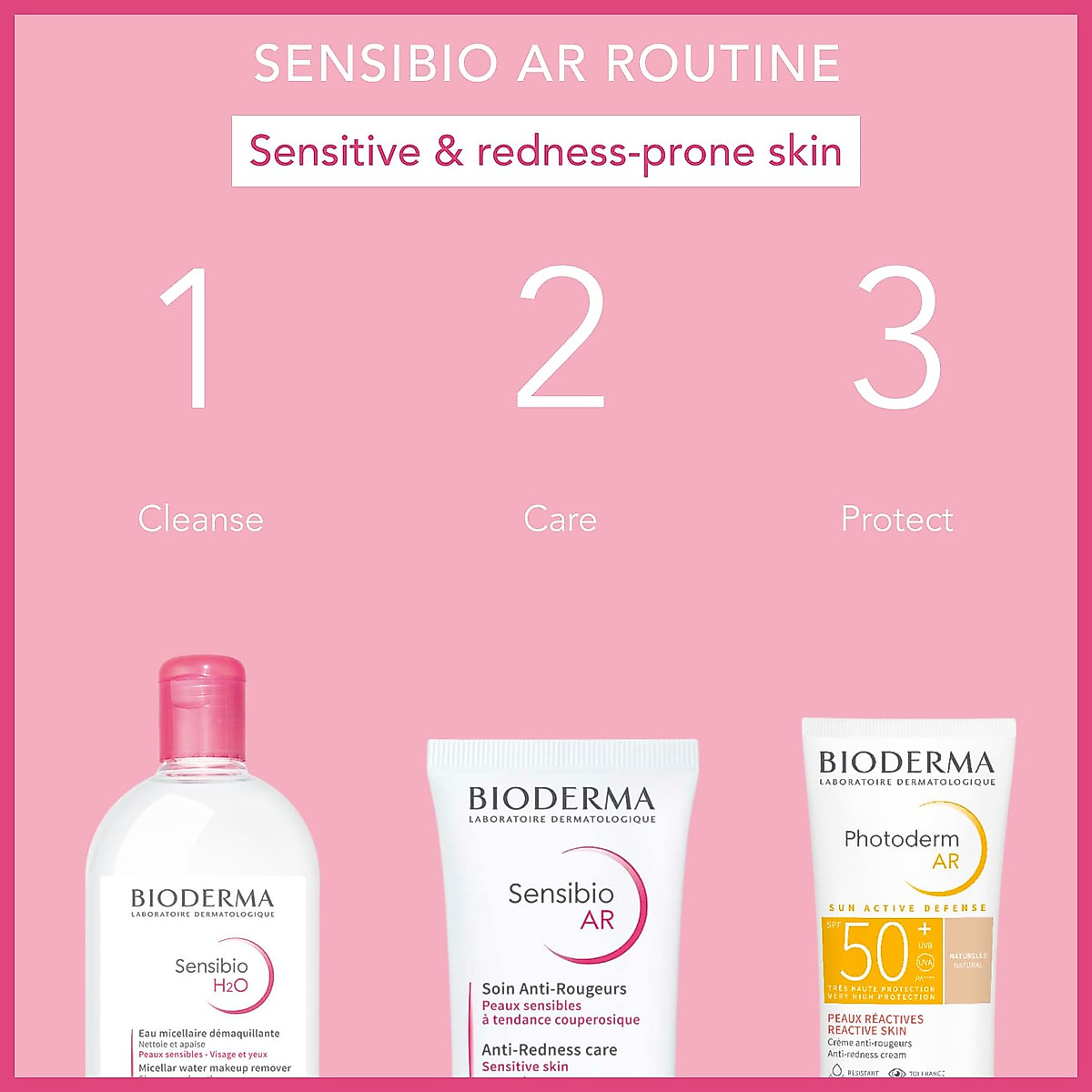 Bioderma - Sensibio - AR CC Cream - Anti Redness Face Cream - Skin Soothing and Moisturizing - Redness Reducing Moisturizer for Sensitive Skin