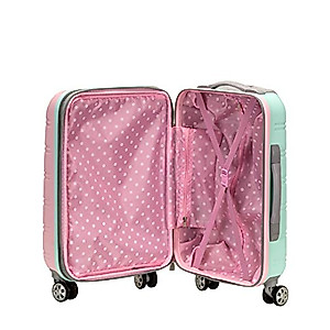 Rockland Melbourne Hardside Expandable Spinner Wheel Luggage, Mint, Carry-On 20-Inch