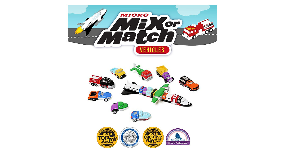 Mix or Match Vehicles: Fun Magnetic Toy Play Set
