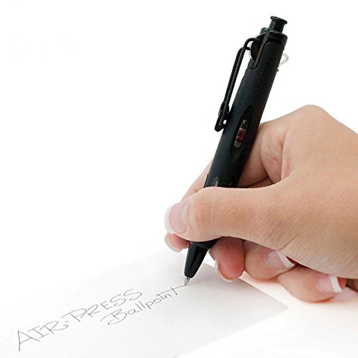 Tombow 56065 AirPress Ballpoint Pen, Black, 1-Pack. Pressurized Pen Easily Writes Overhead and on Wet Paper