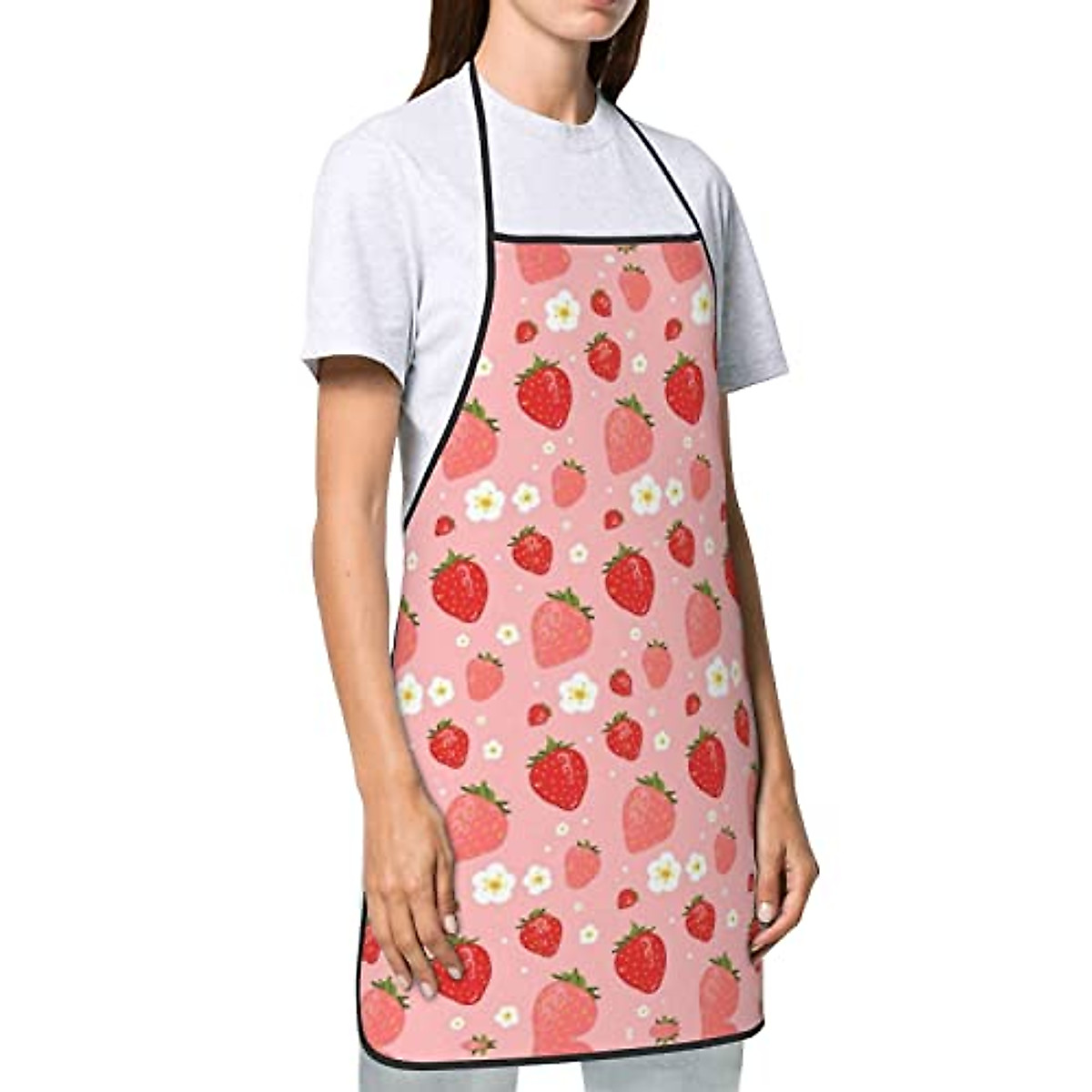 Strawberry Daydream Aprons For Women Men Waterproof Bib Apron Chef Aprons For Kitchen Cooking Baking Bbq Gardening