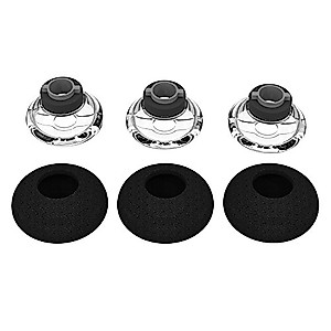 3X Ear Tips Replacement for Plantronics Voyager Legend Headset,Ultra Comfort Silicone Eartips+in Ear Foam Compatible with Poly Voyager 5200 Series Earphone-Medium