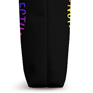 Rainbow Circle Personality Aquarius Zodiac Tote Bag